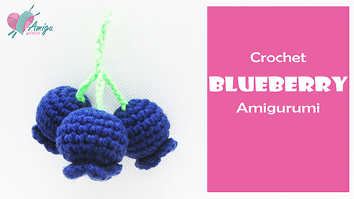 FREE Pattern - How to crochet a BLUEBERRY amigurumi - Amivui Studio