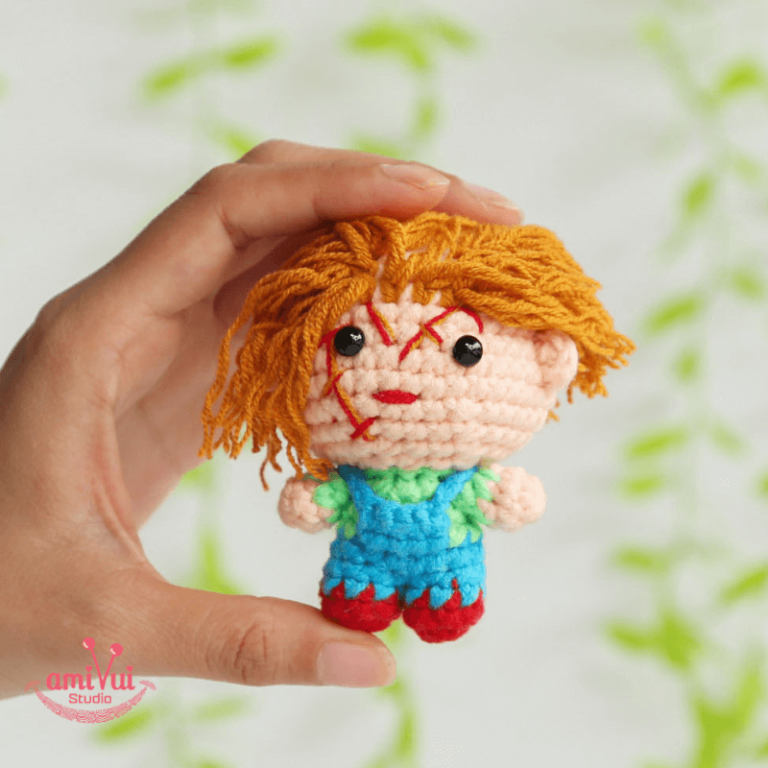 Amigurumi Chucky doll free crochet pattern - Amivui Studio