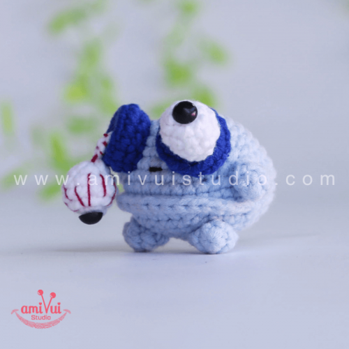 Amigurumi Monster keychain free crochet pattern - Amivui Studio